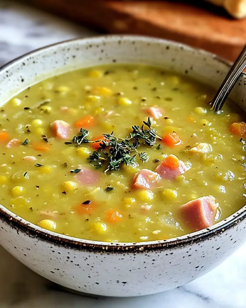 Split Pea Soup with Ham Bone