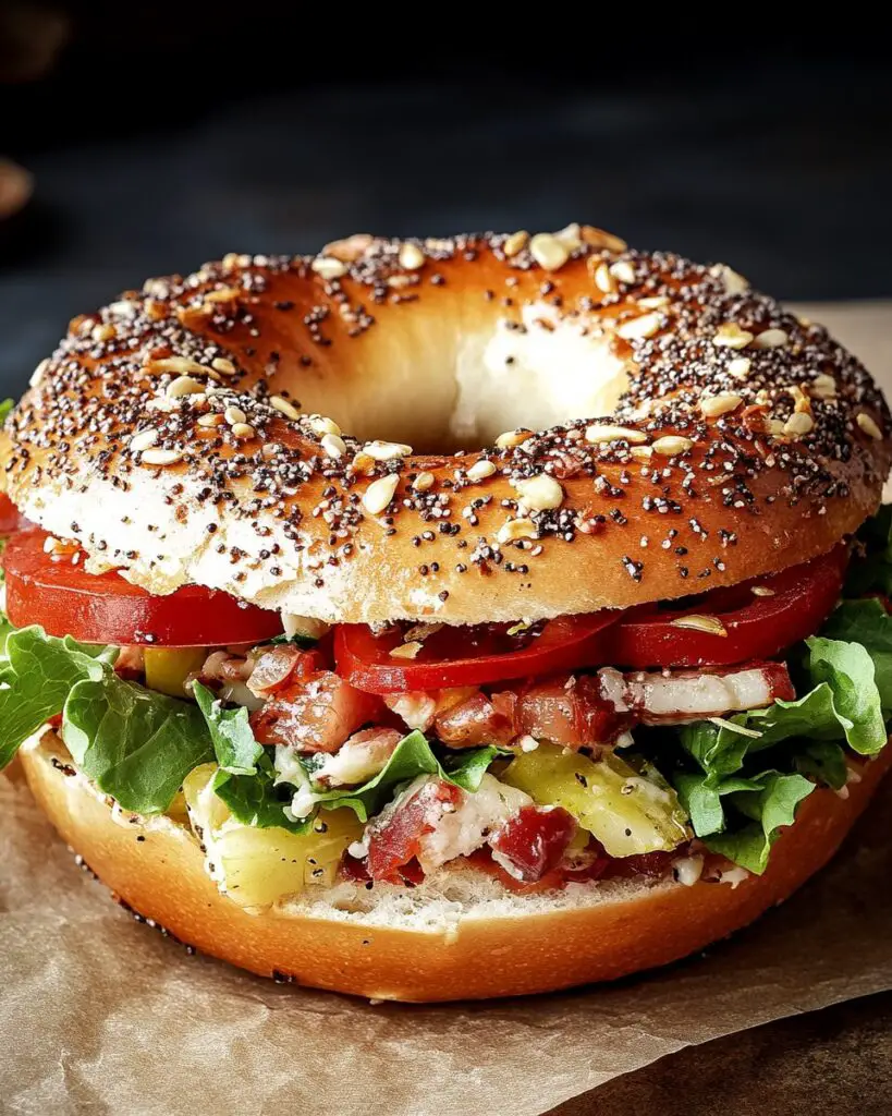 California BLT Chopped Bagel - Alice Recipes