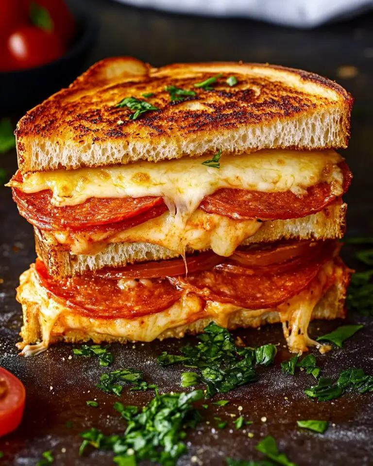 Cheesy Pizza Melt Sandwich