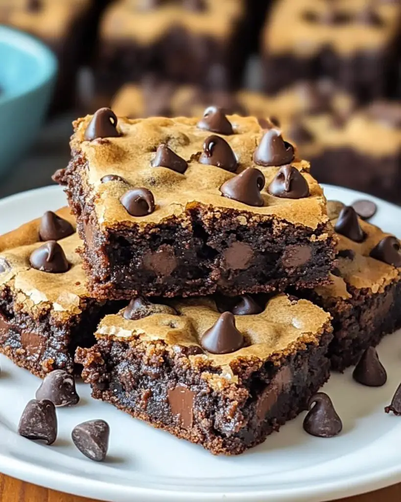 Chocolate Chip Cookie Brownies - Alice Recipes