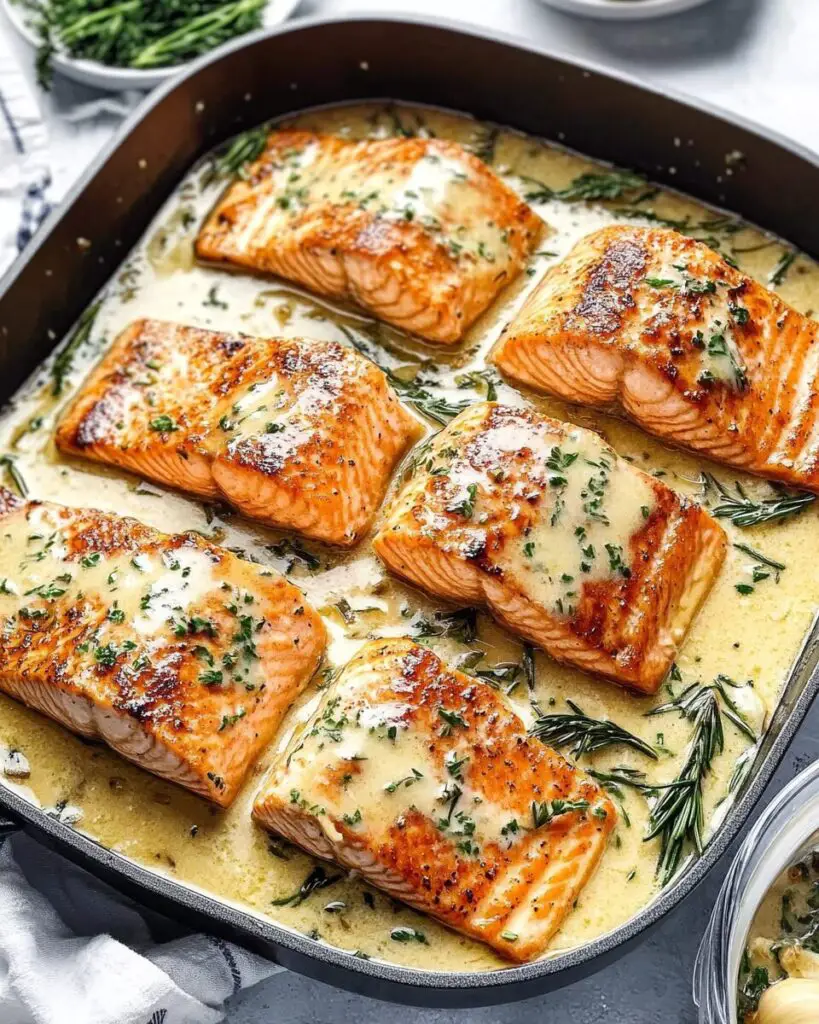 Creamy Garlic Butter Tuscan Salmon