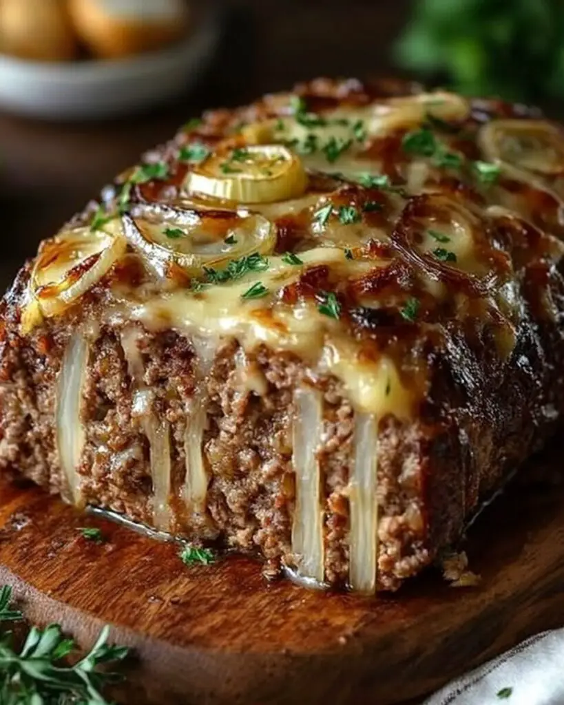 French Onion Meatloaf
