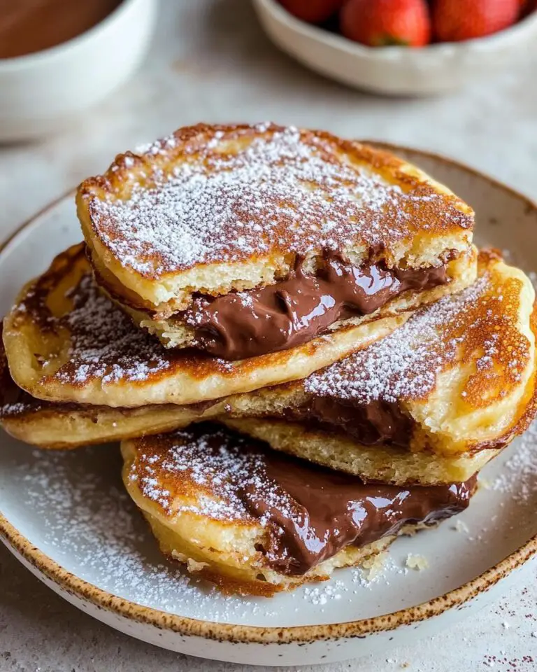Fried Nutella Pancake Sandwich