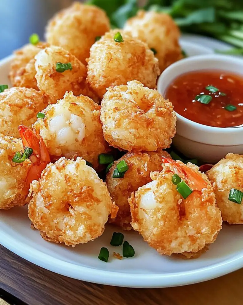 Golden Fried Shrimp Balls