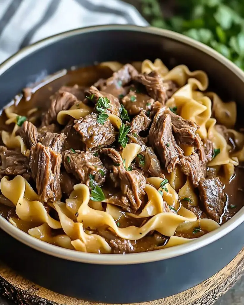 Tagslow Cooker Beef And Noodles With Mushrooms