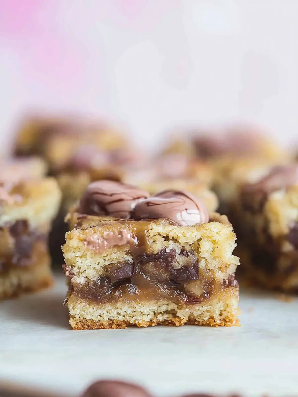 Galaxy Caramel Blondies: Irresistible, Chewy Dessert Delight