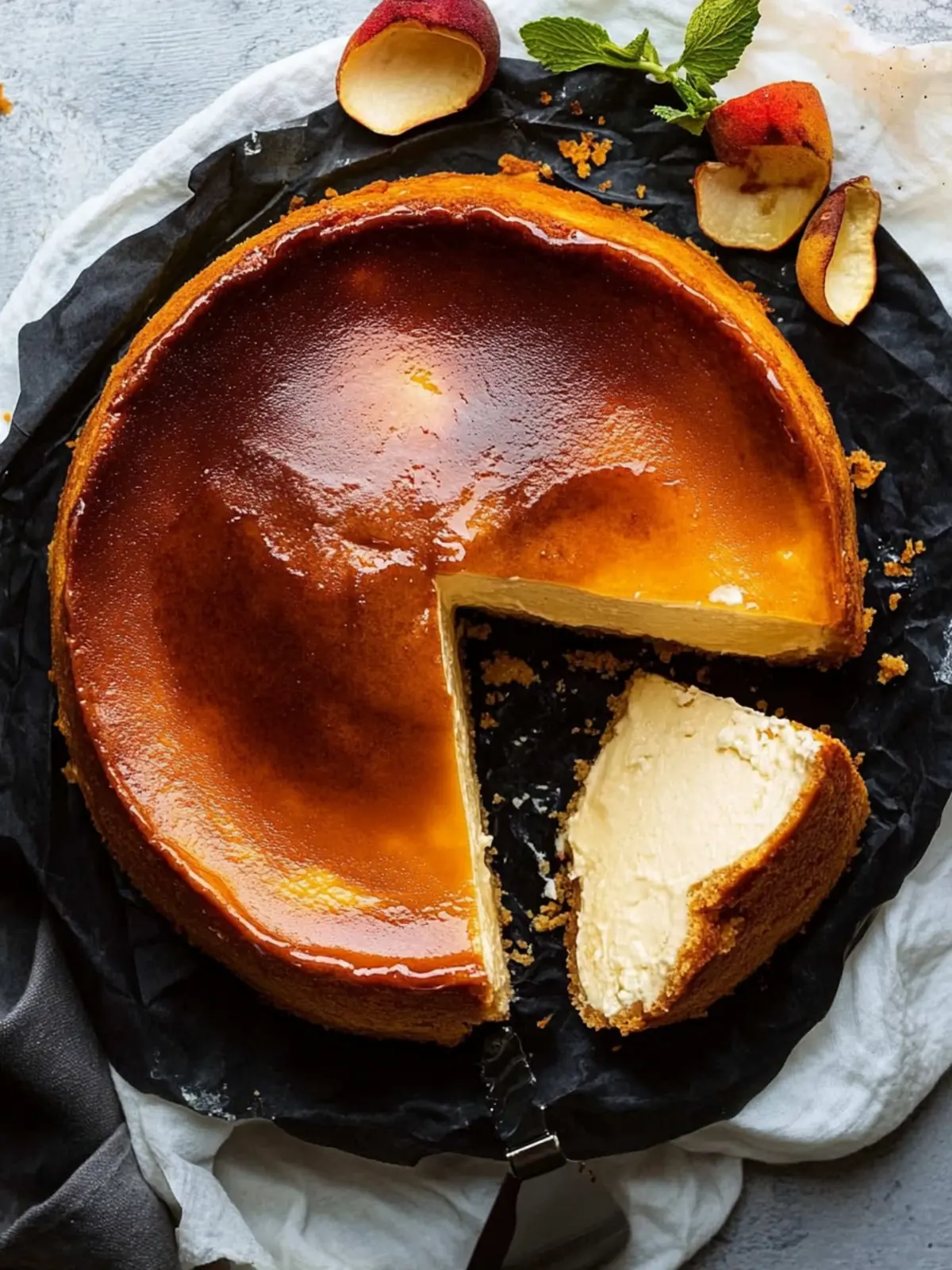 Irresistible Basque Cheesecake: Creamy, Crustless Delight