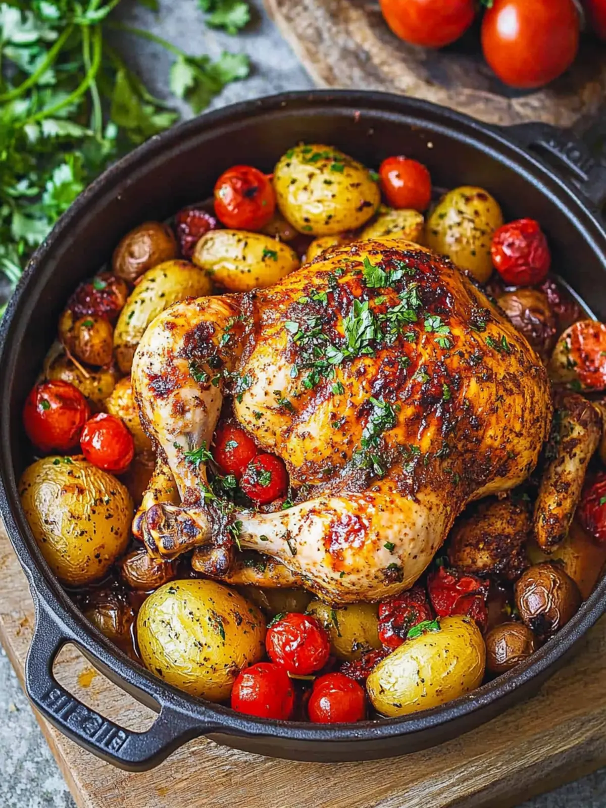 Easy Moroccan Roast Chicken and Potatoes - Irresistibly Delicious