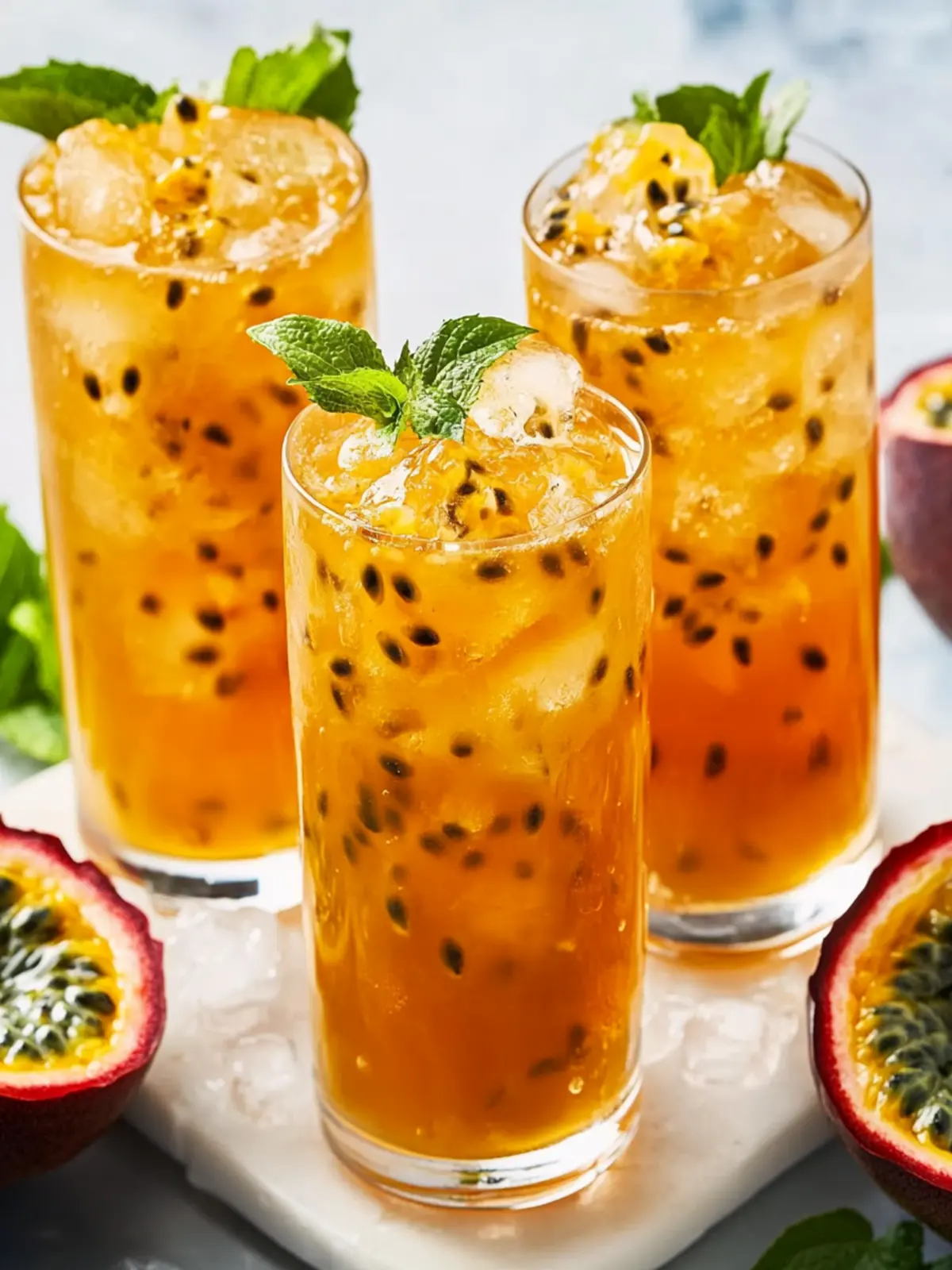 Irresistible Passion Fruit Iced Tea: Perfect Summer Refreshment
