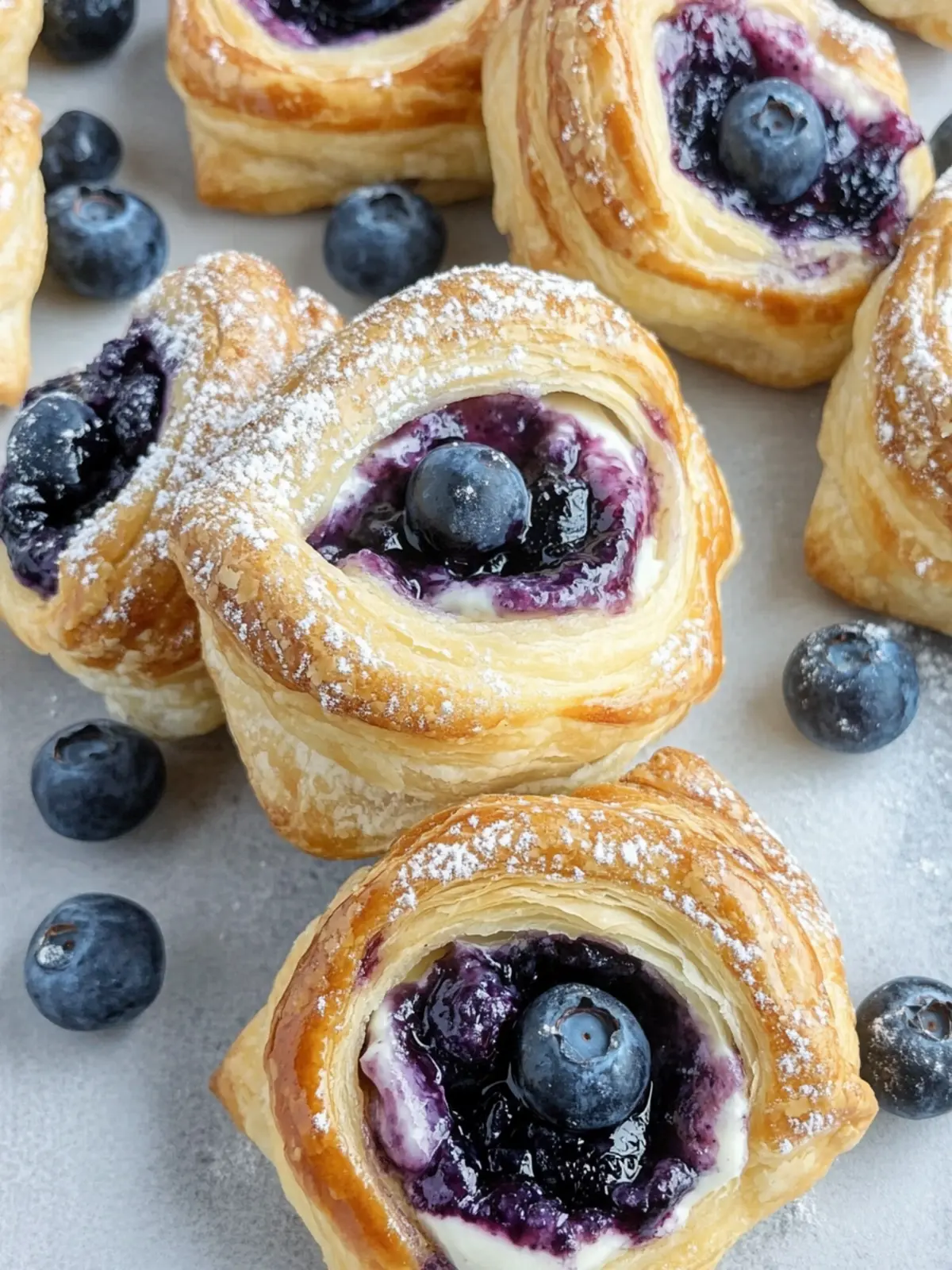 Irresistible Blueberry Cream Cheese Puff Pastry Recipe